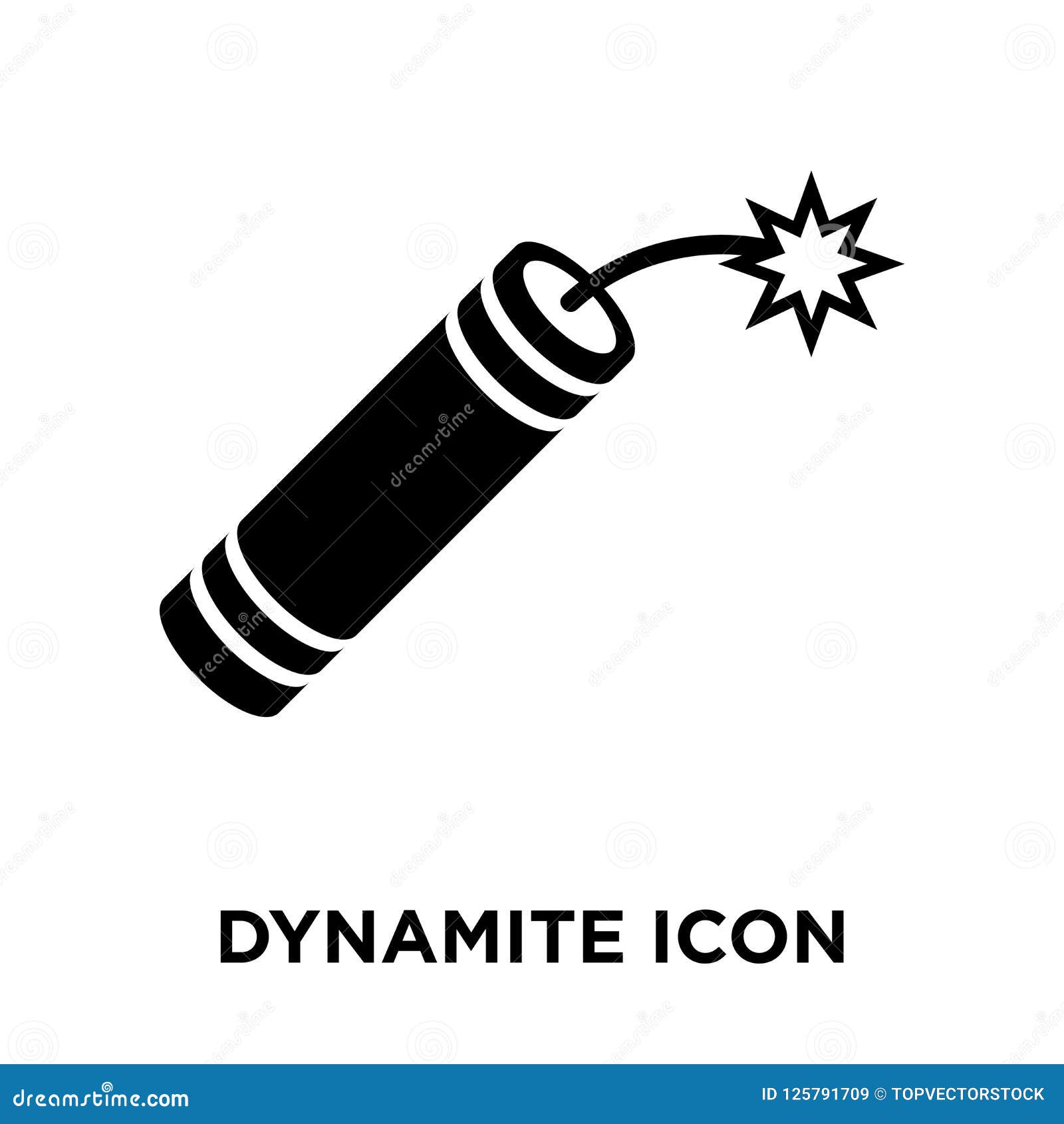 Dynamite Icon Vector Isolated on White Background, Logo Concept Stock ...