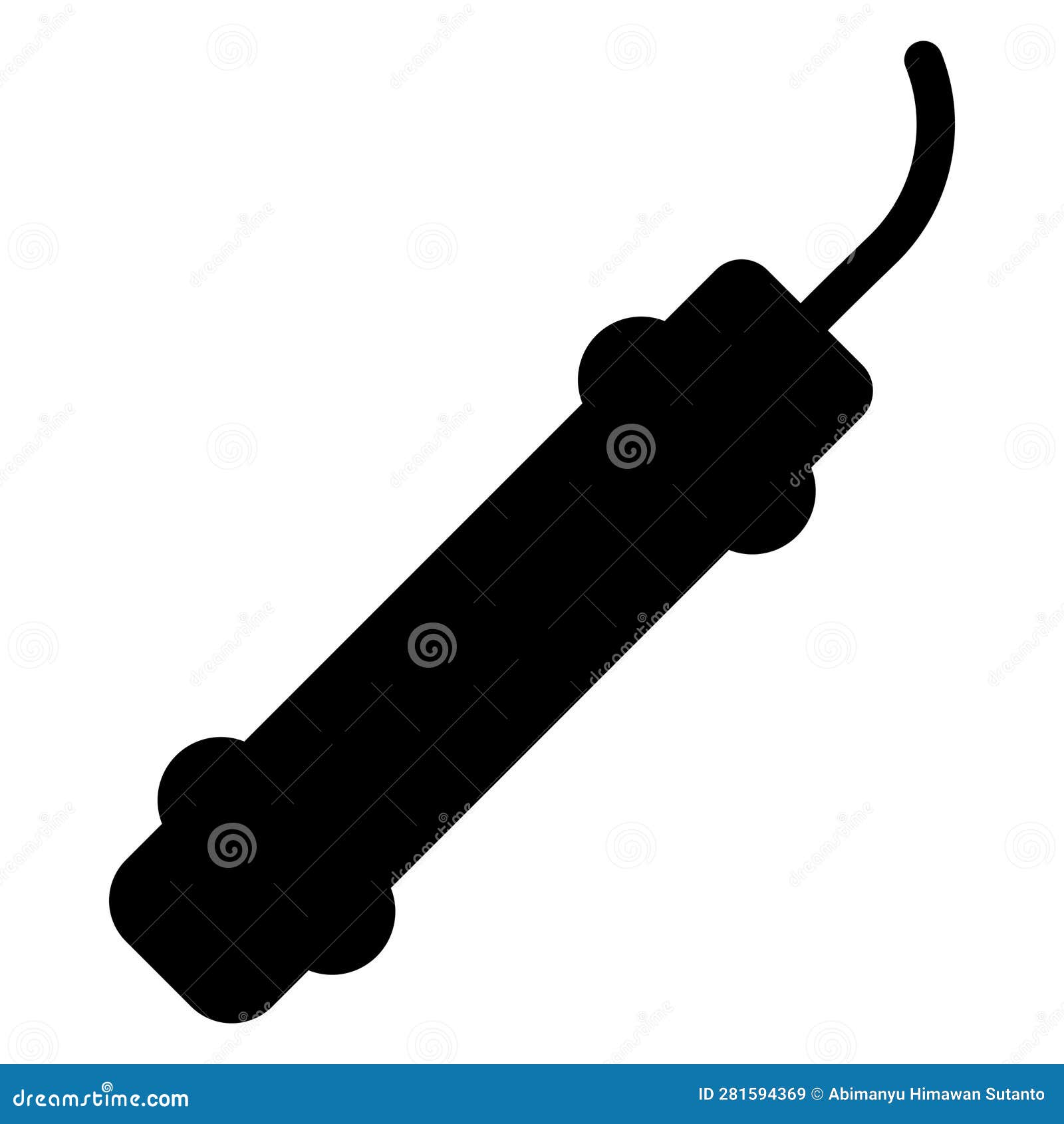 Dynamite icon vector stock vector. Illustration of power - 281594369