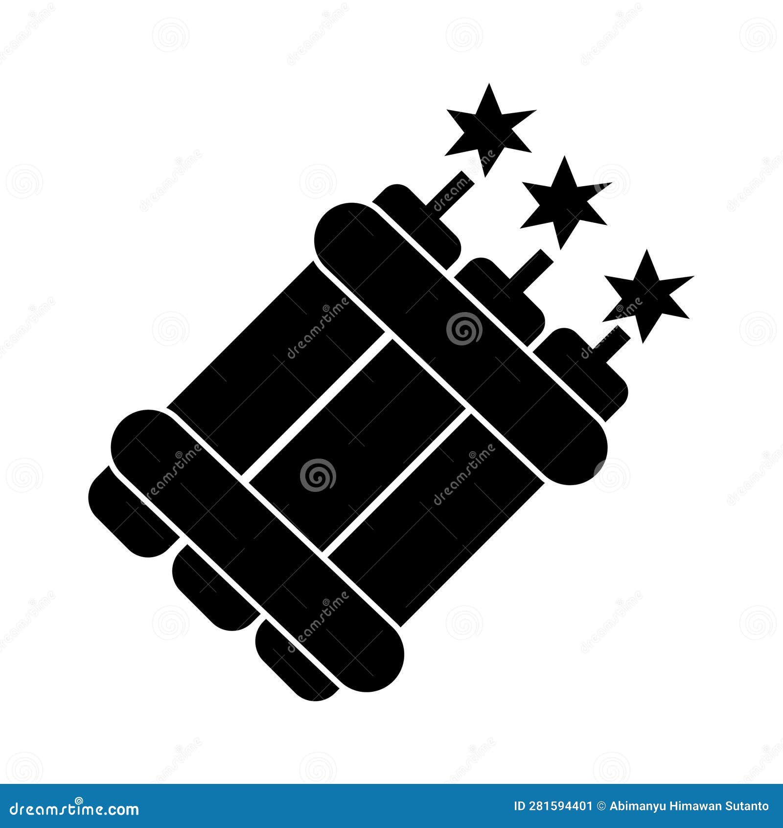 Dynamite icon vector stock vector. Illustration of wire - 281594401