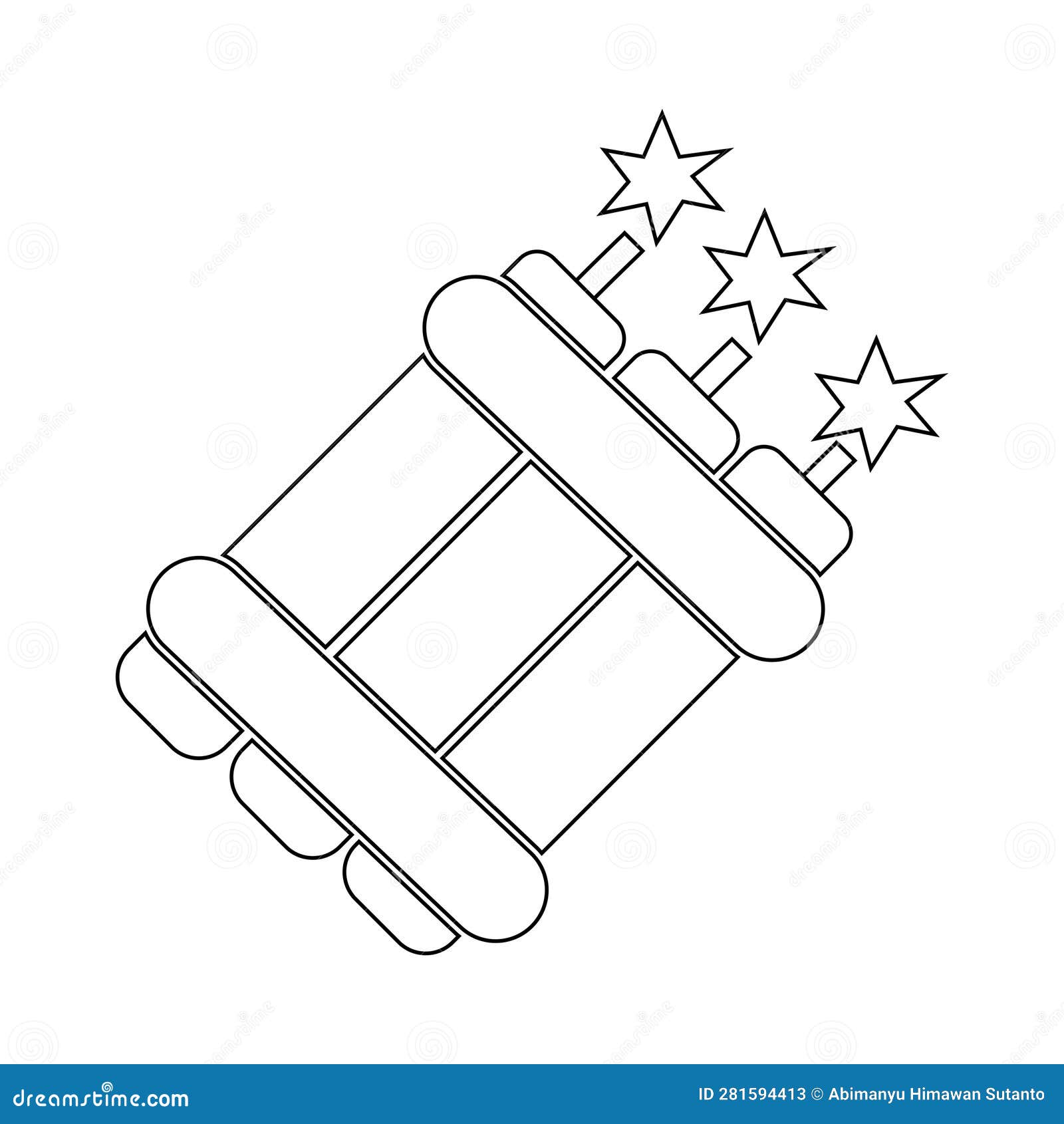 Dynamite icon vector stock vector. Illustration of violence - 281594413