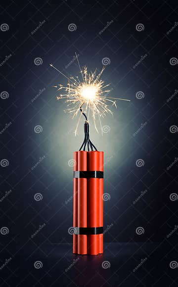 Dynamite stock photo. Image of spark, burning, safety - 34892496