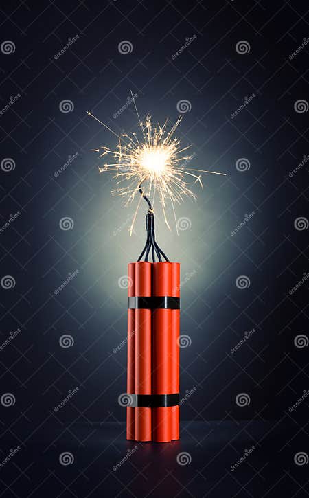 Dynamite stock photo. Image of spark, burning, safety - 34892496