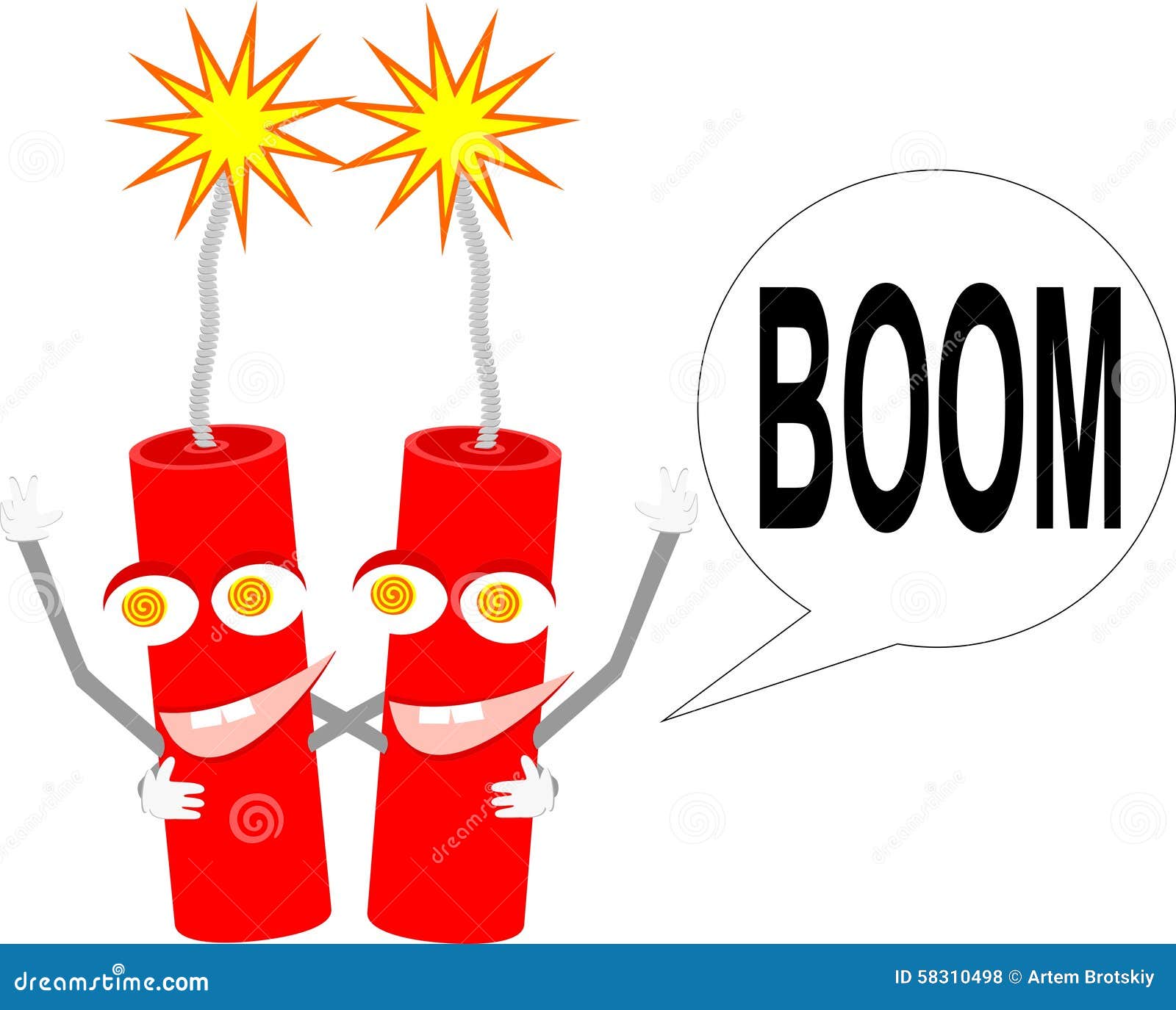 Dynamite stock vector. Illustration of bomb, boom, explosive - 58310498