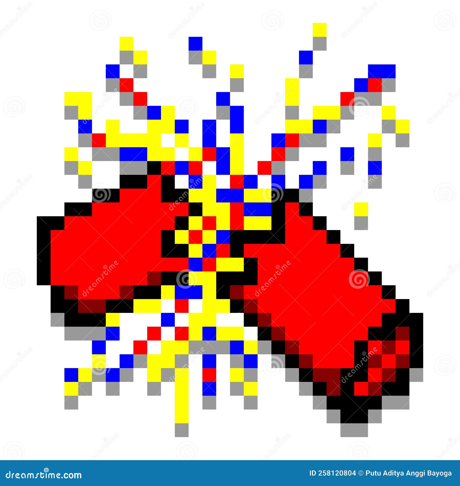 Dynamite pixel art stock vector. Illustration of pixelart - 258120804