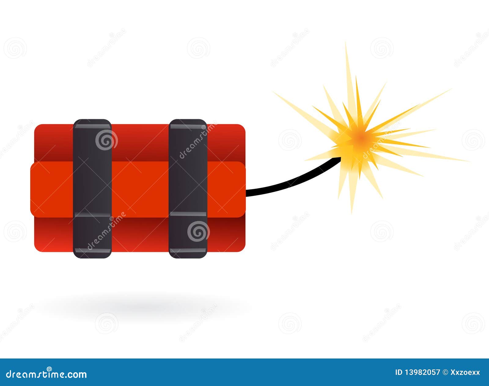 Dynamite ready to explode stock vector. Illustration of icon - 13982057