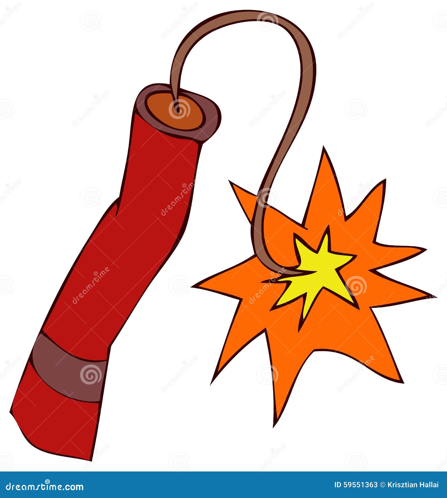 Dynamite Stick Vector Illustration. Stock Illustration - Illustration ...