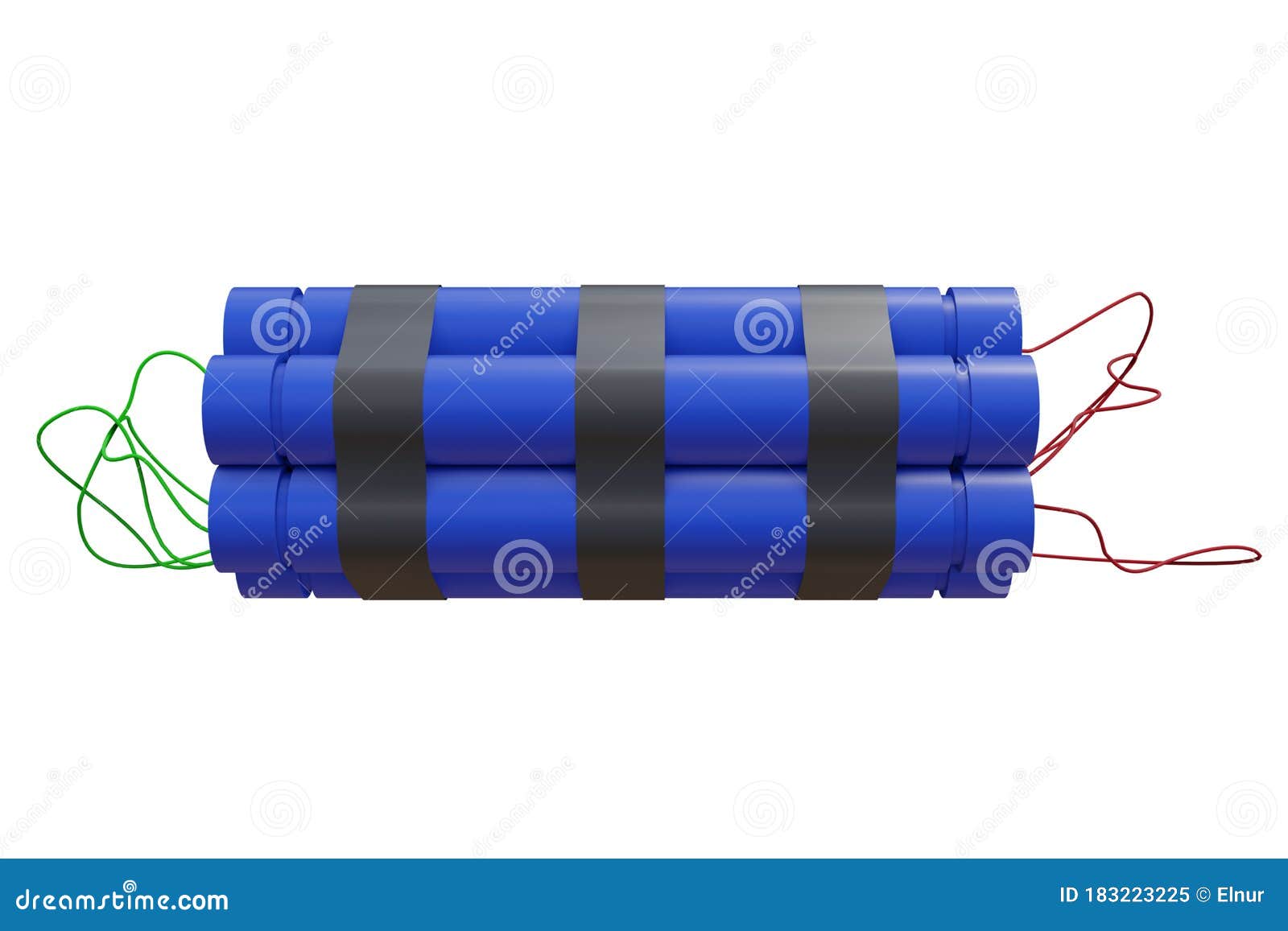 Dynamite Sticks with Dangerous Explosives - 3d Rendering Stock ...