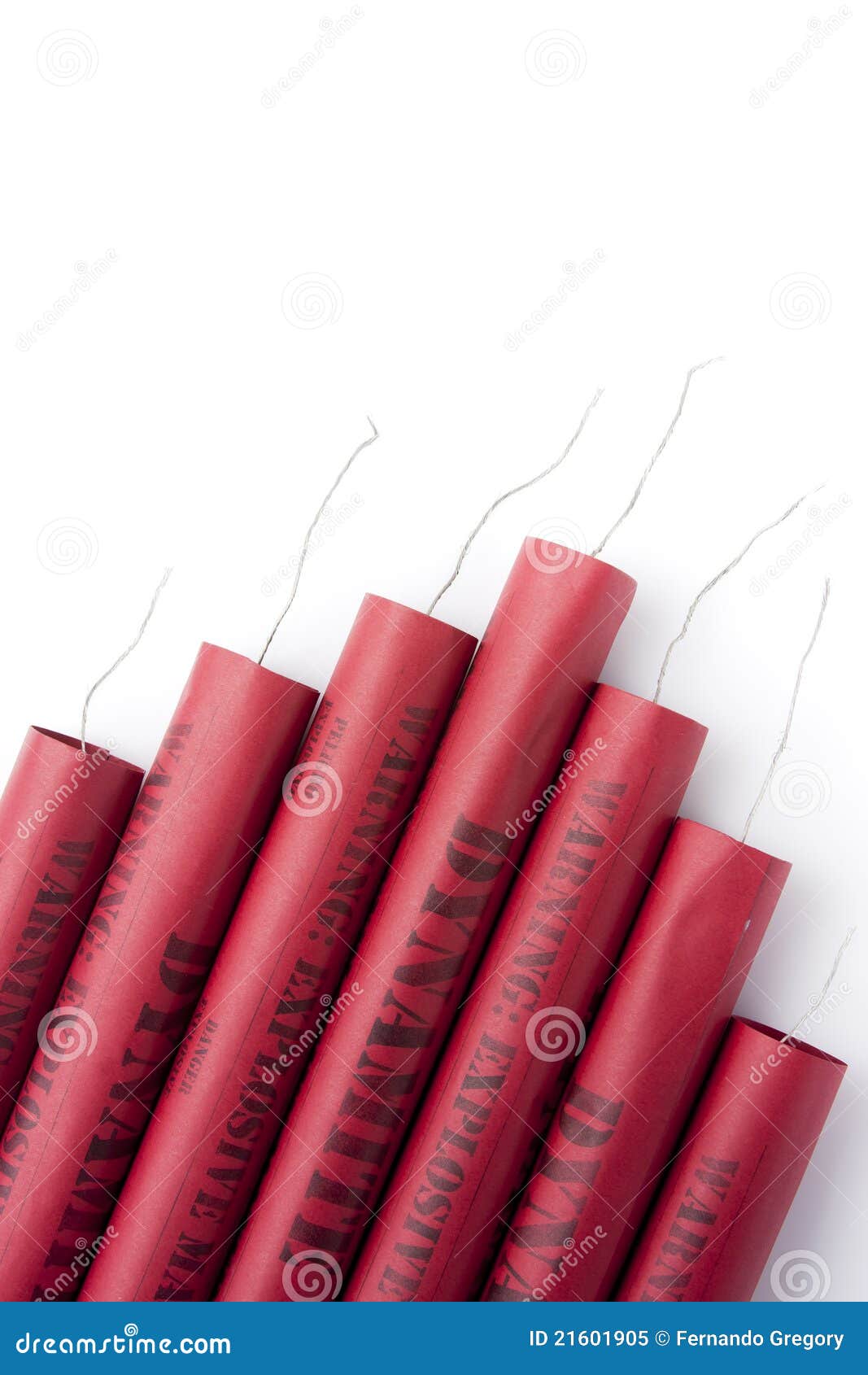 Dynamite Sticks On A White Background Stock Image - Image of stick ...