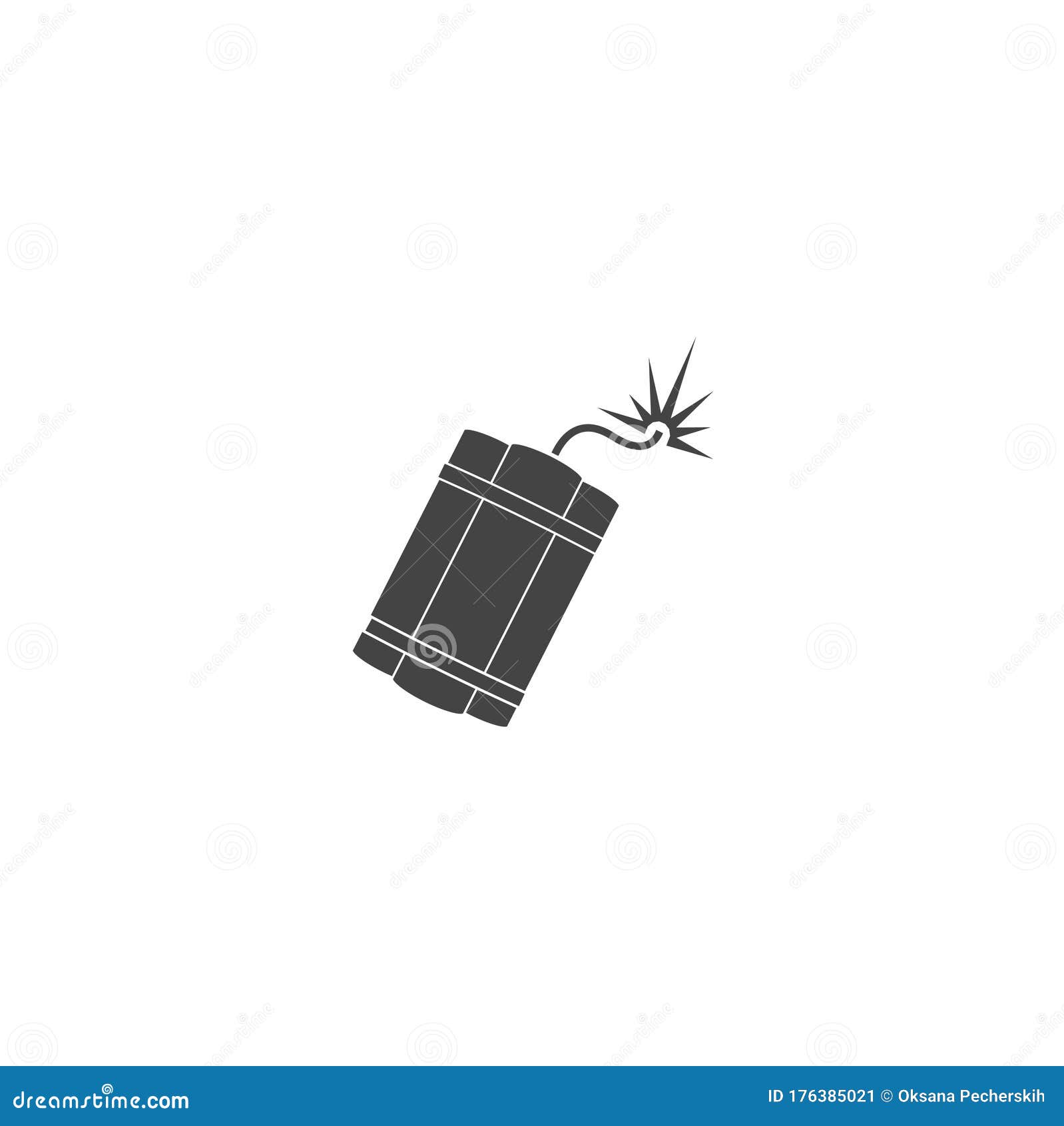Dynamite Vector Icon on White Isolated Background. Layers Grouped for ...