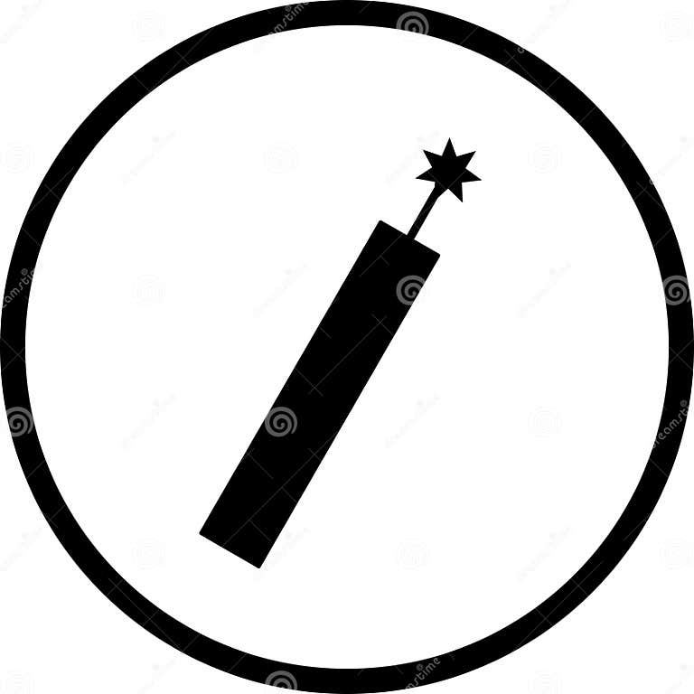 Dynamite vector symbol stock vector. Illustration of spark - 7636068