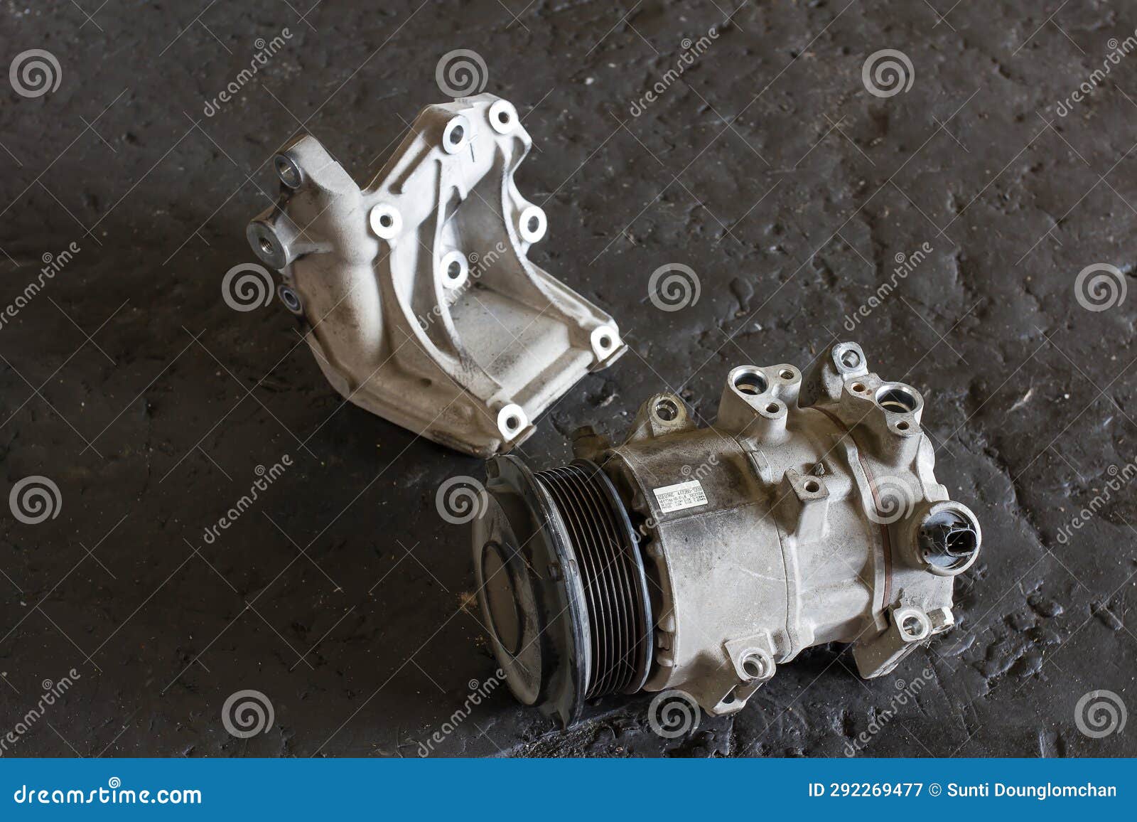 Dynamo Car Air Compressor.Dynamo Failure Stock Image - Image of ...