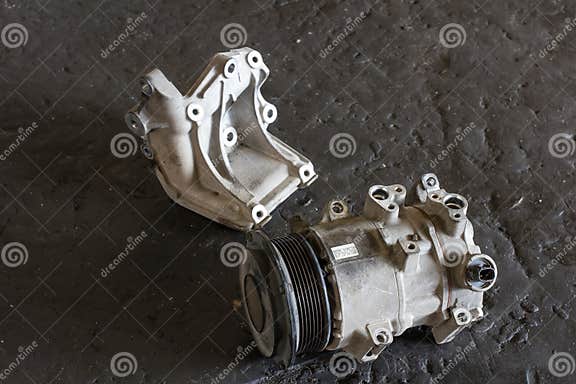 Dynamo Car Air Compressor.Dynamo Failure Stock Image - Image of ...