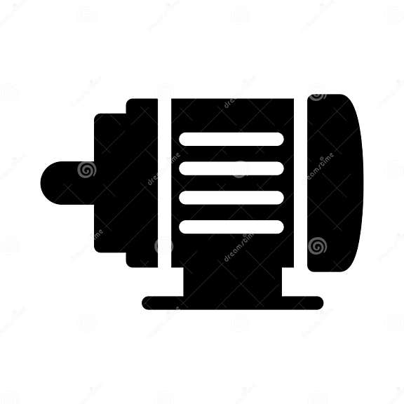 Dynamo Vector Glyph Flat Icon Stock Illustration - Illustration of ...