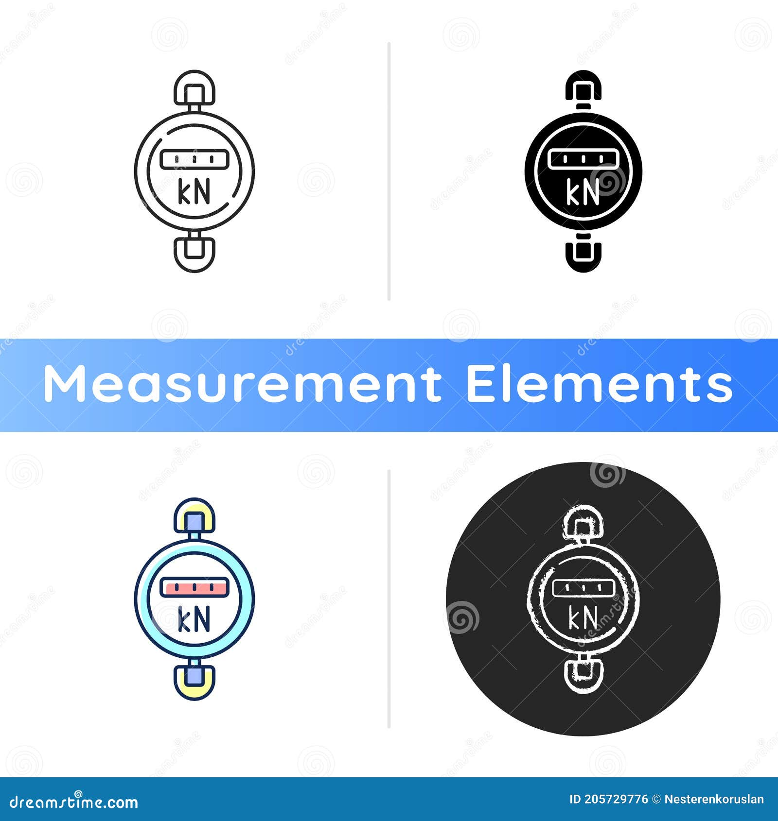 Dynamometer icon stock vector. Illustration of logotype - 205729776