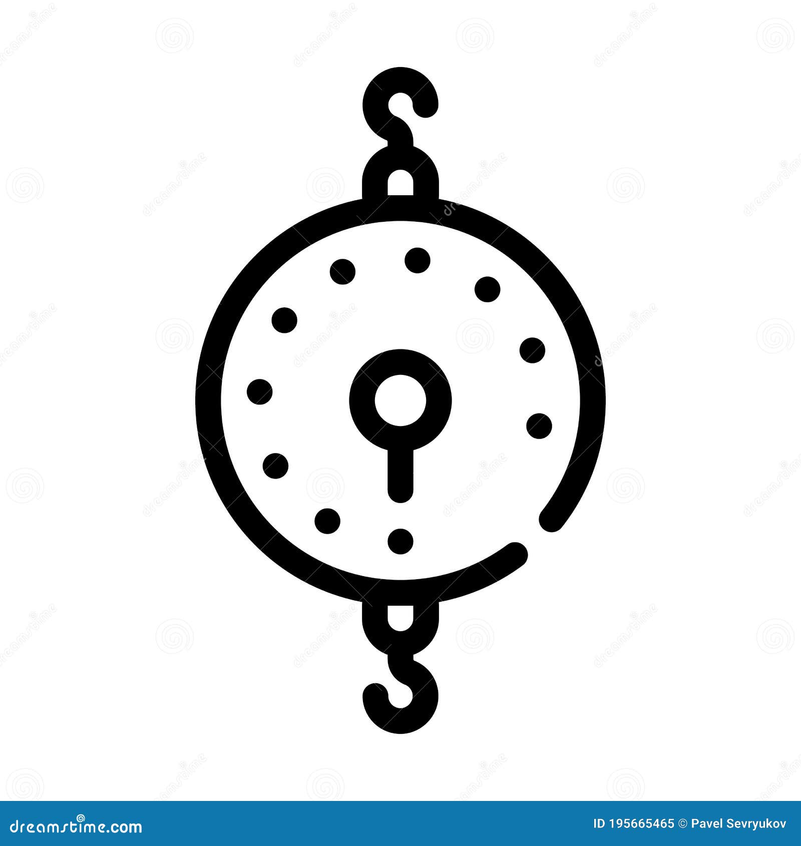 Dynamometer Linear Icon Vector Illustration | CartoonDealer.com #205134716