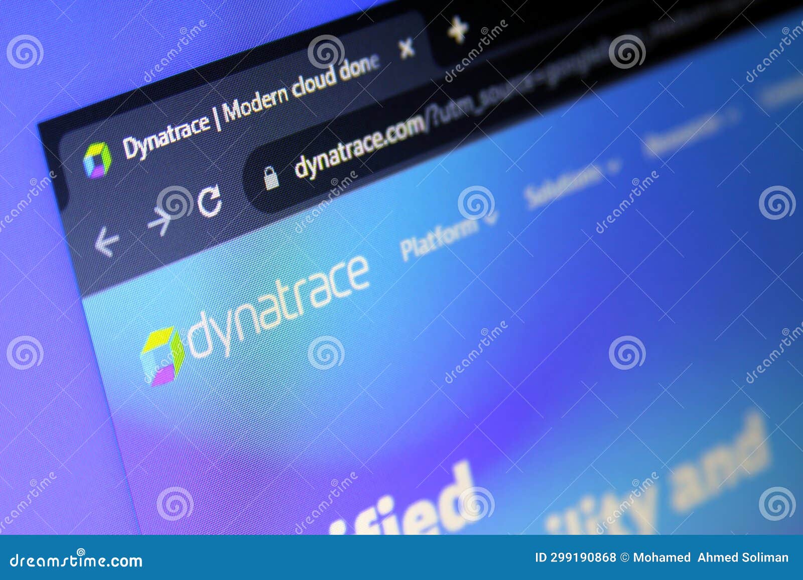 Dynatrace Software Company Logo Editorial Stock Photo - Image of motto ...