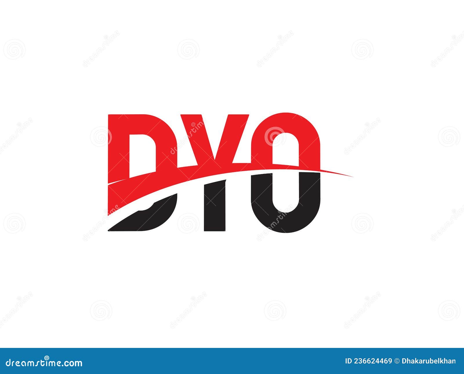 DYO Letter Initial Logo Design Vector Illustration Stock Vector ...