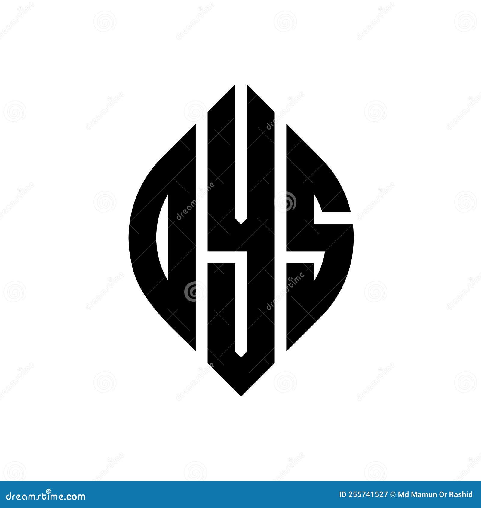 DYS Circle Letter Logo Design with Circle and Ellipse Shape. DYS ...