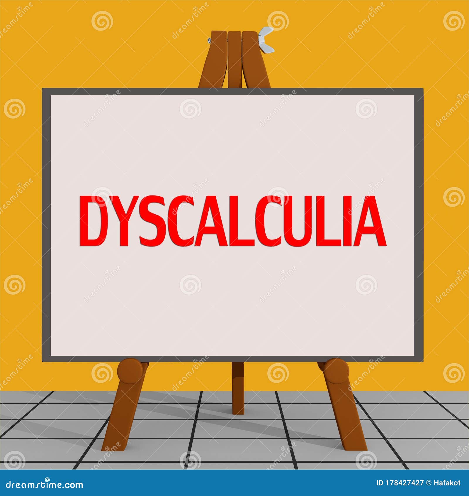 DYSCALCULIA - Disability Concept Stock Illustration - Illustration of ...