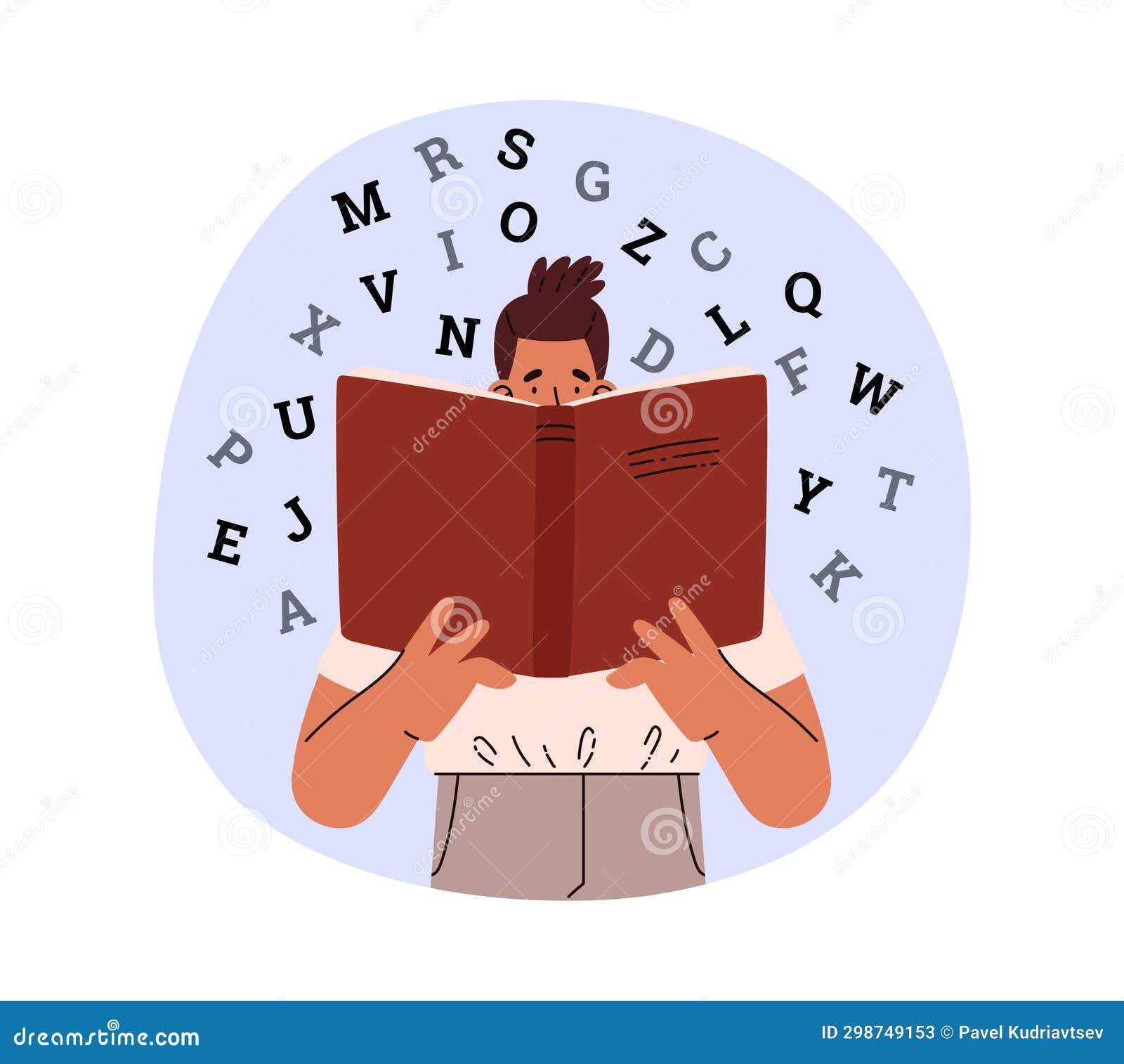 Dysgraphia, Dyslexia and Learning Difficulties, Vector Illustration ...