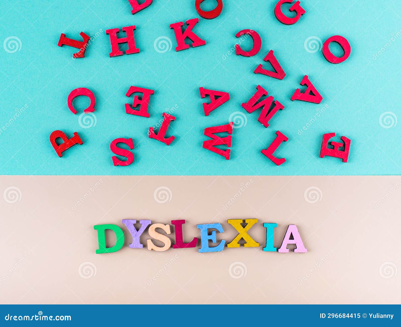 Dyslexia Awareness Concept with Letters Stock Image - Image of ...