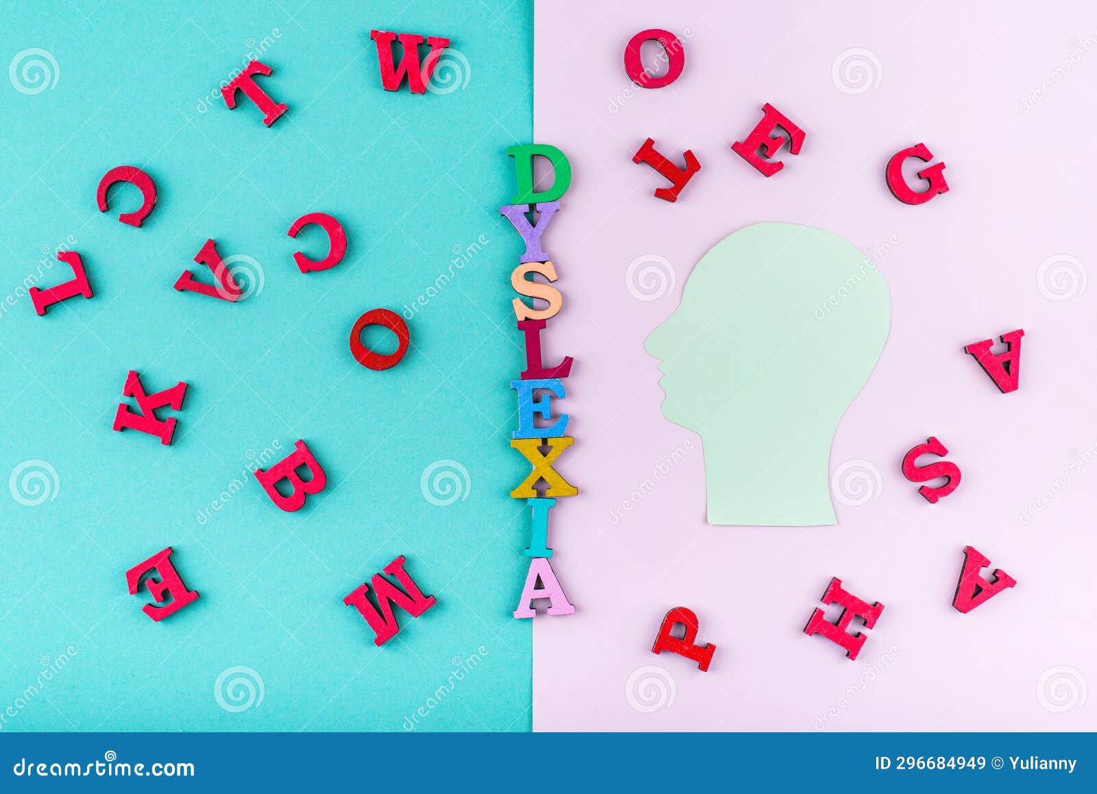 Dyslexia Awareness Concept with Letters Stock Image - Image of ...