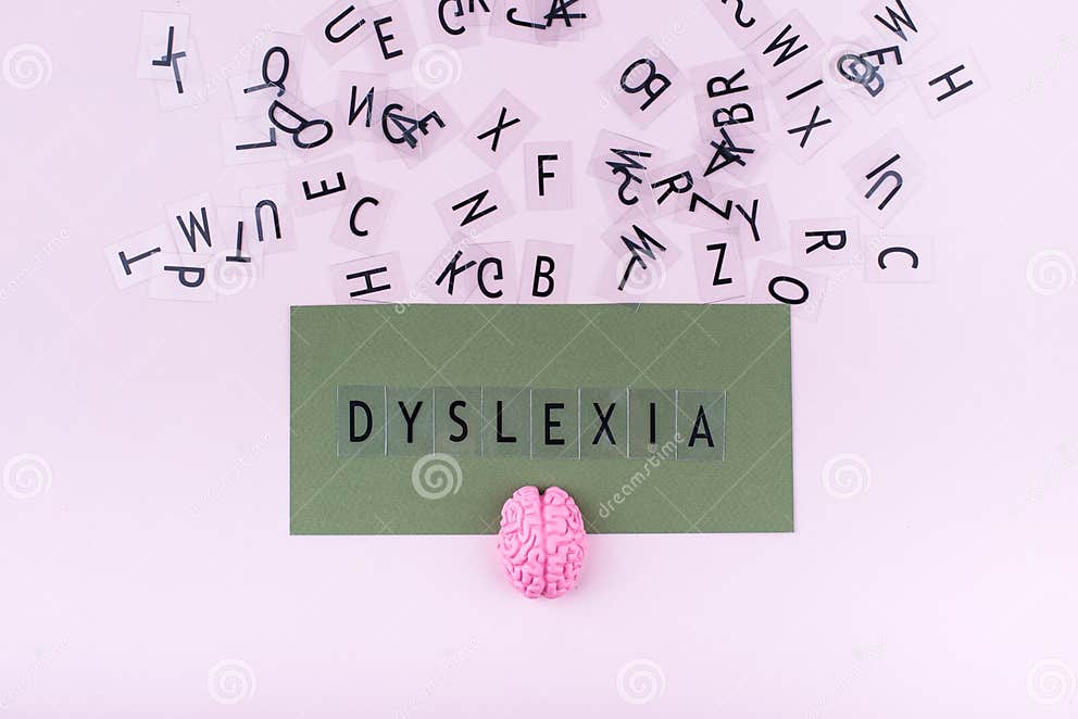 Dyslexia Awareness Concept with Letters Stock Photo - Image of spelling ...