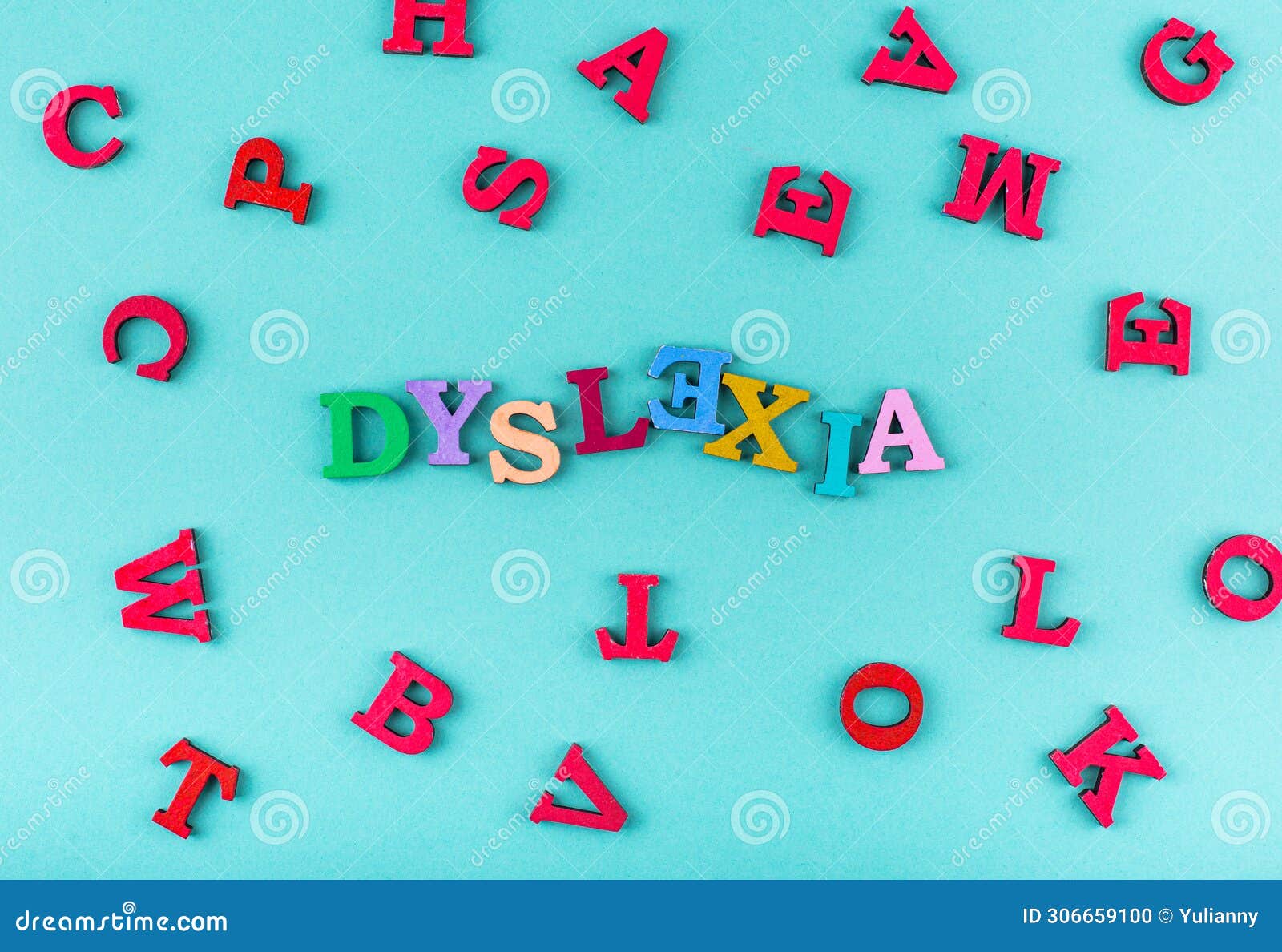 Dyslexia Awareness Concept with Letters Stock Photo - Image of alphabet ...