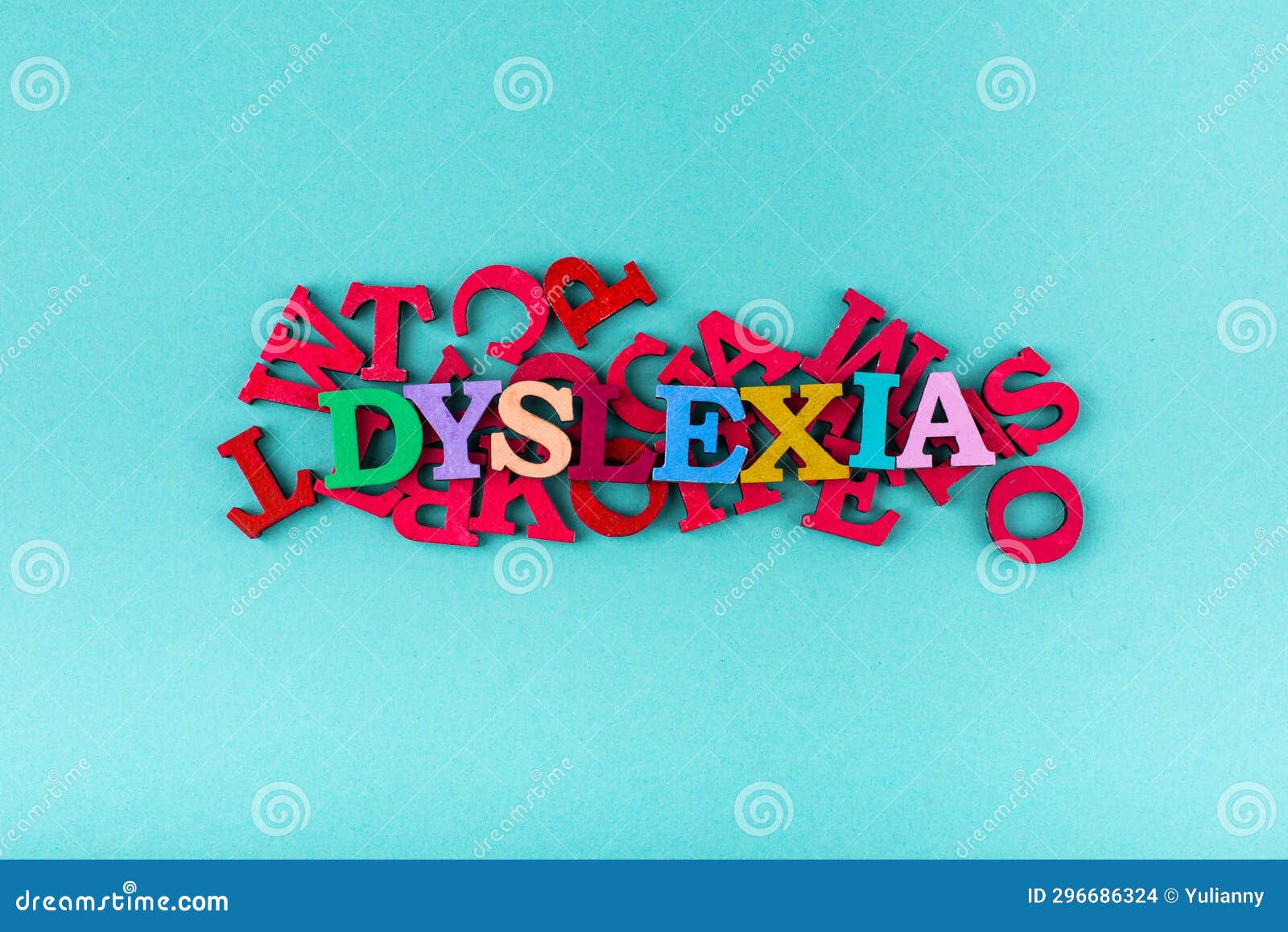 Dyslexia Awareness Concept with Letters Stock Photo - Image of letter ...