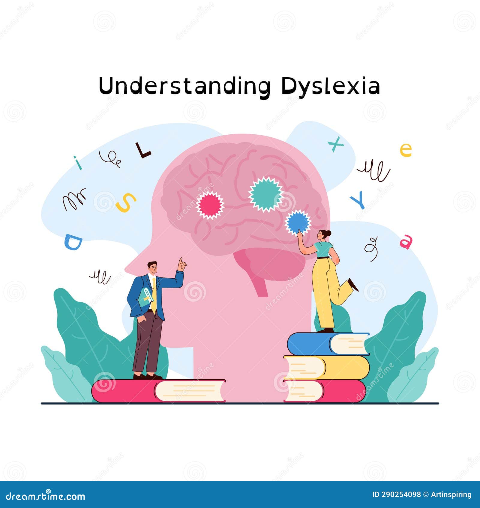 Dyslexia As Learning Disorder And Understanding Problem Tiny Person ...