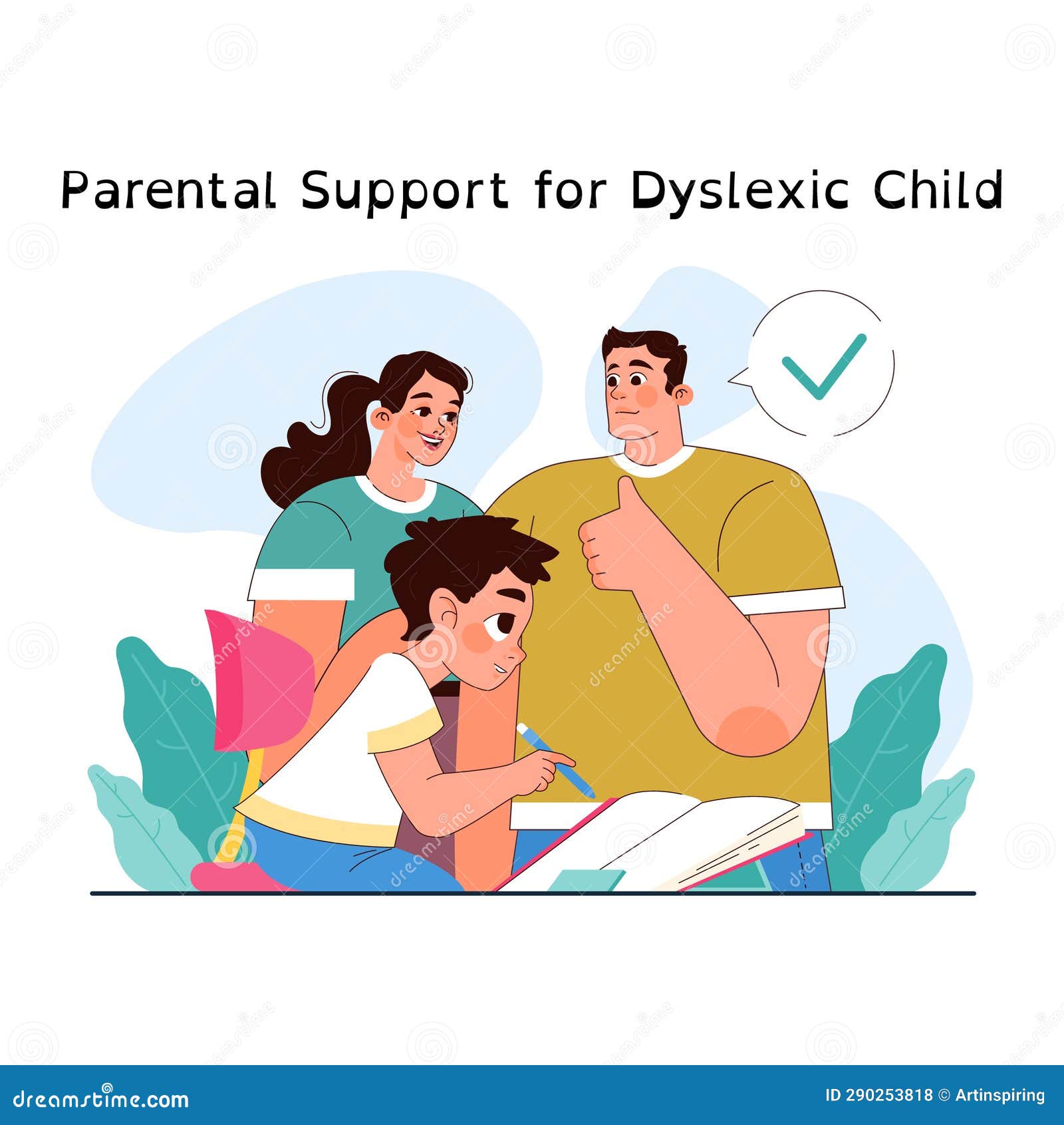 Dyslexia. Learning Disorder or Disability Stock Vector - Illustration ...