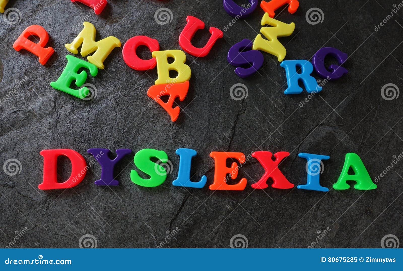 Dyslexia play letters stock image. Image of learning - 80675285