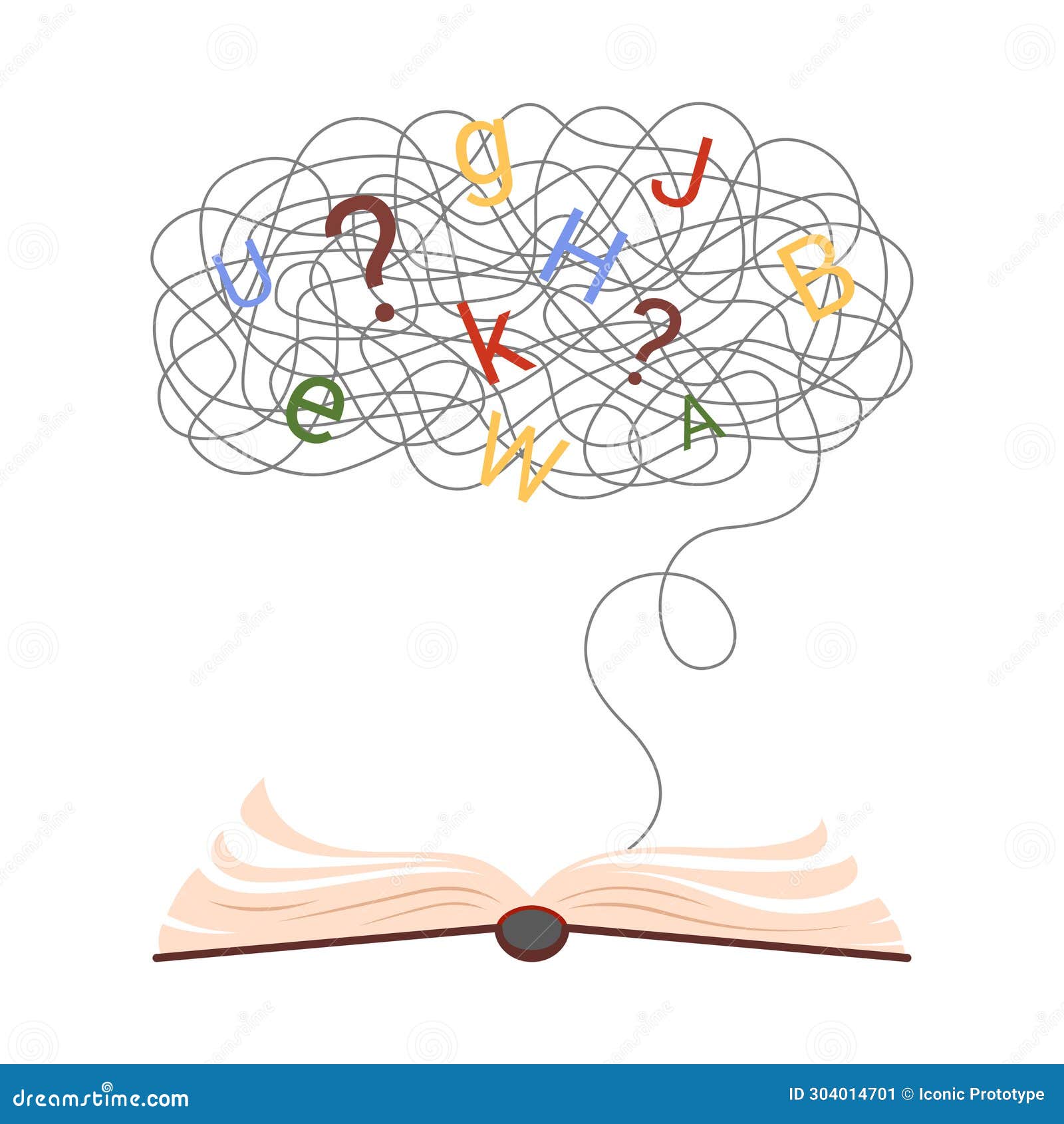 Dyslexia At School. A Student That Is Fighting With Letters Of The ...