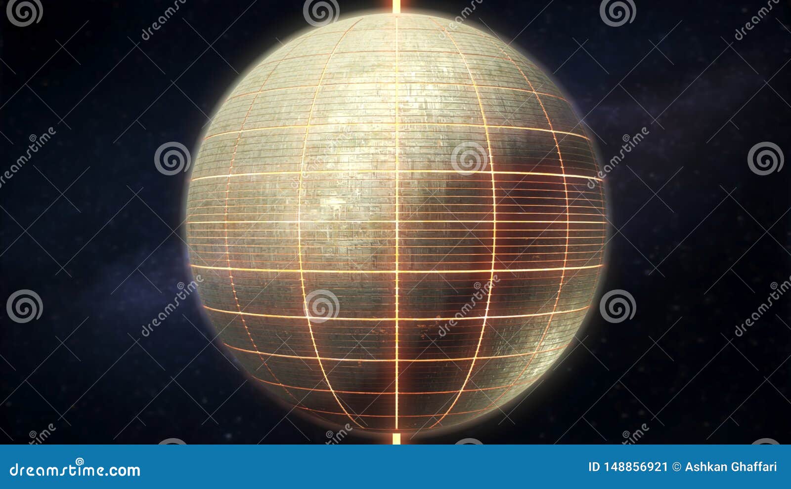 Dyson Sphere - 3D Rendering Stock Illustration - Illustration of ...