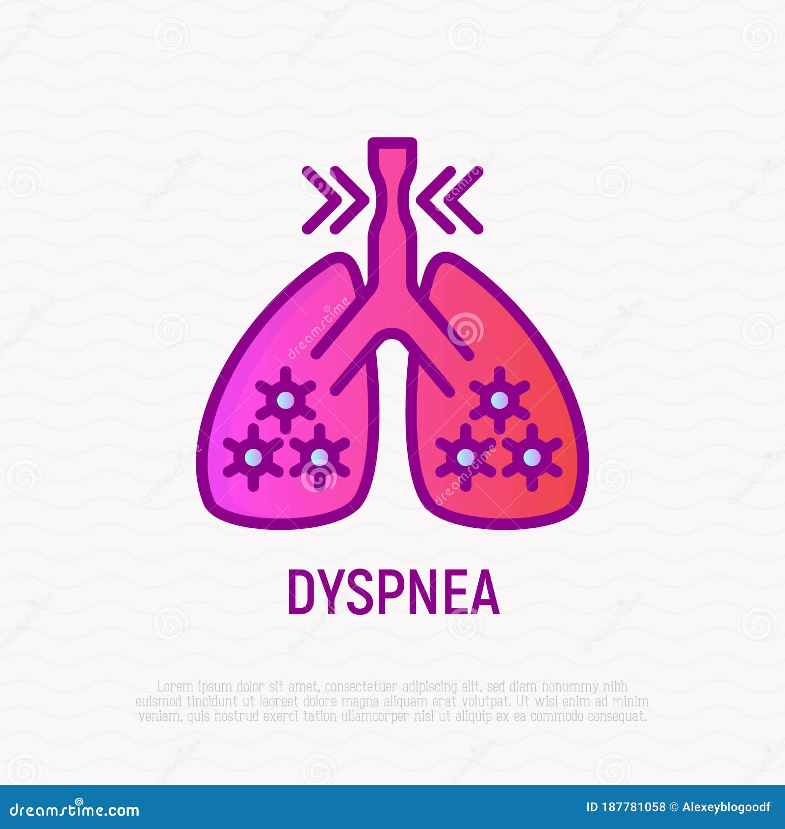 Dyspnea Thin Line Icon. Modern Vector Illustration Of Shortness ...