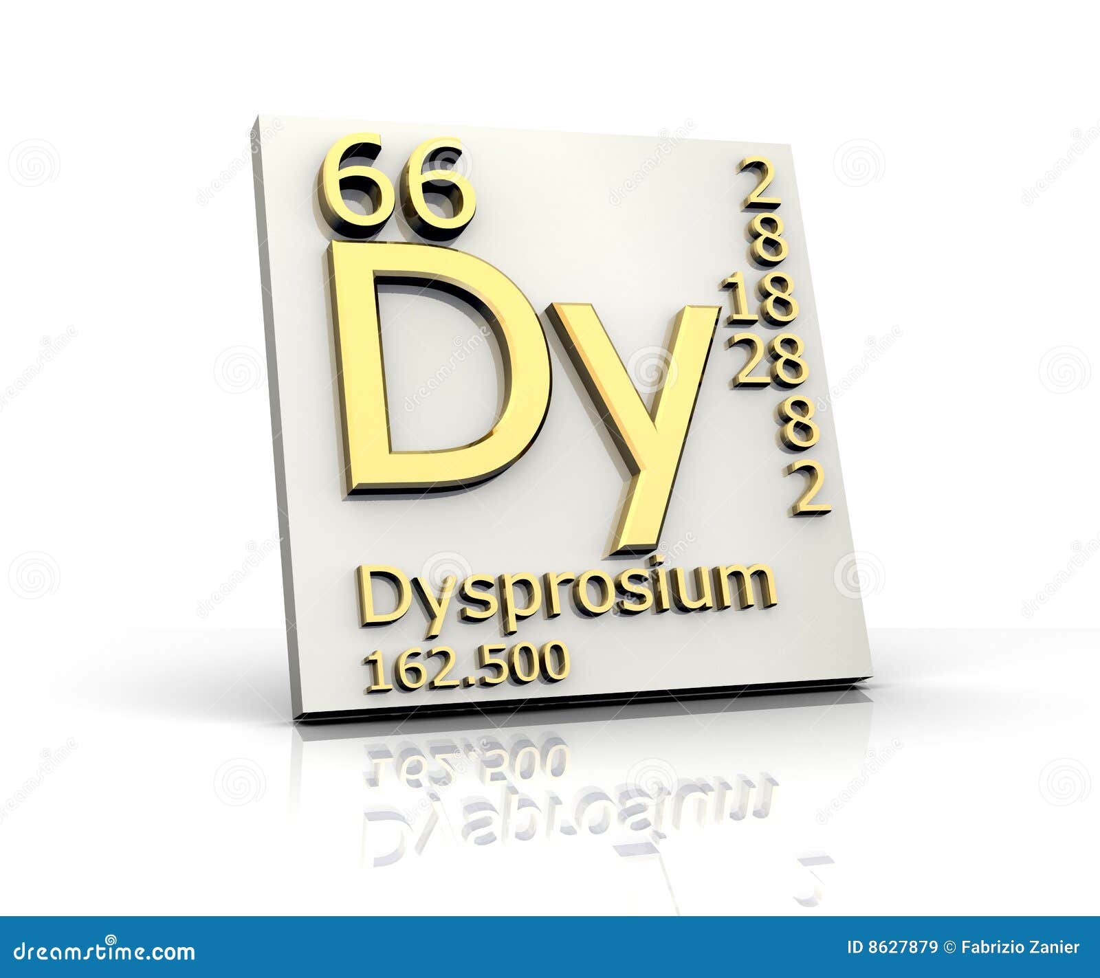 Dysprosium Form Periodic Table of Elements Stock Illustration ...
