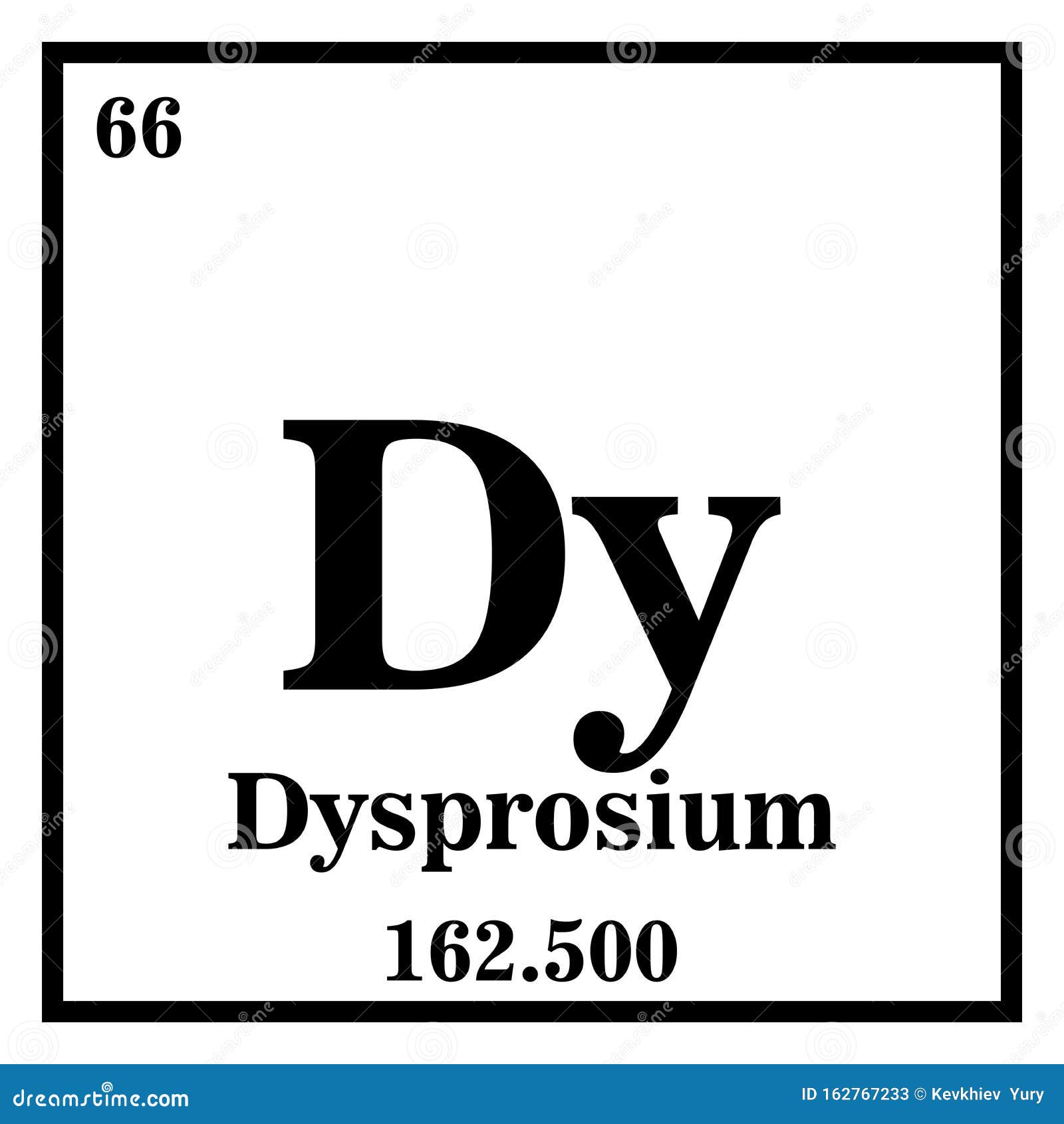 Dysprosium Periodic Table of the Elements Vector Stock Vector ...