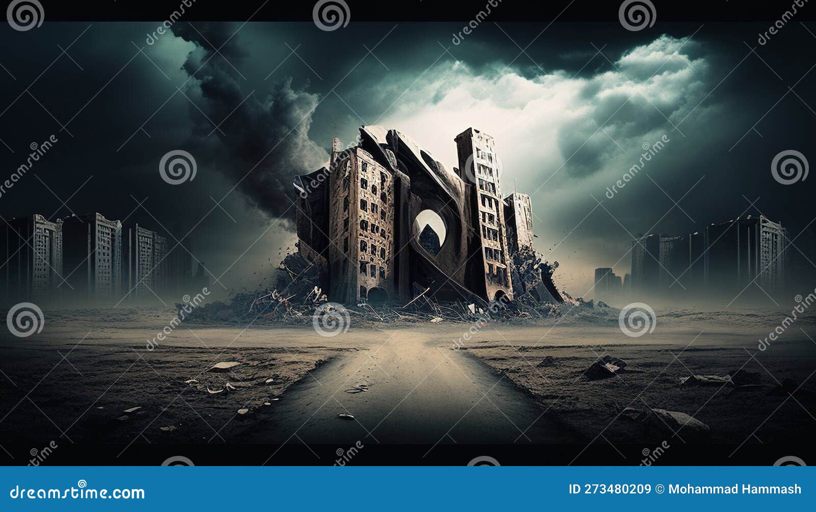 Dystopian Audition Backdrop, Made with Generative AI Stock Image ...