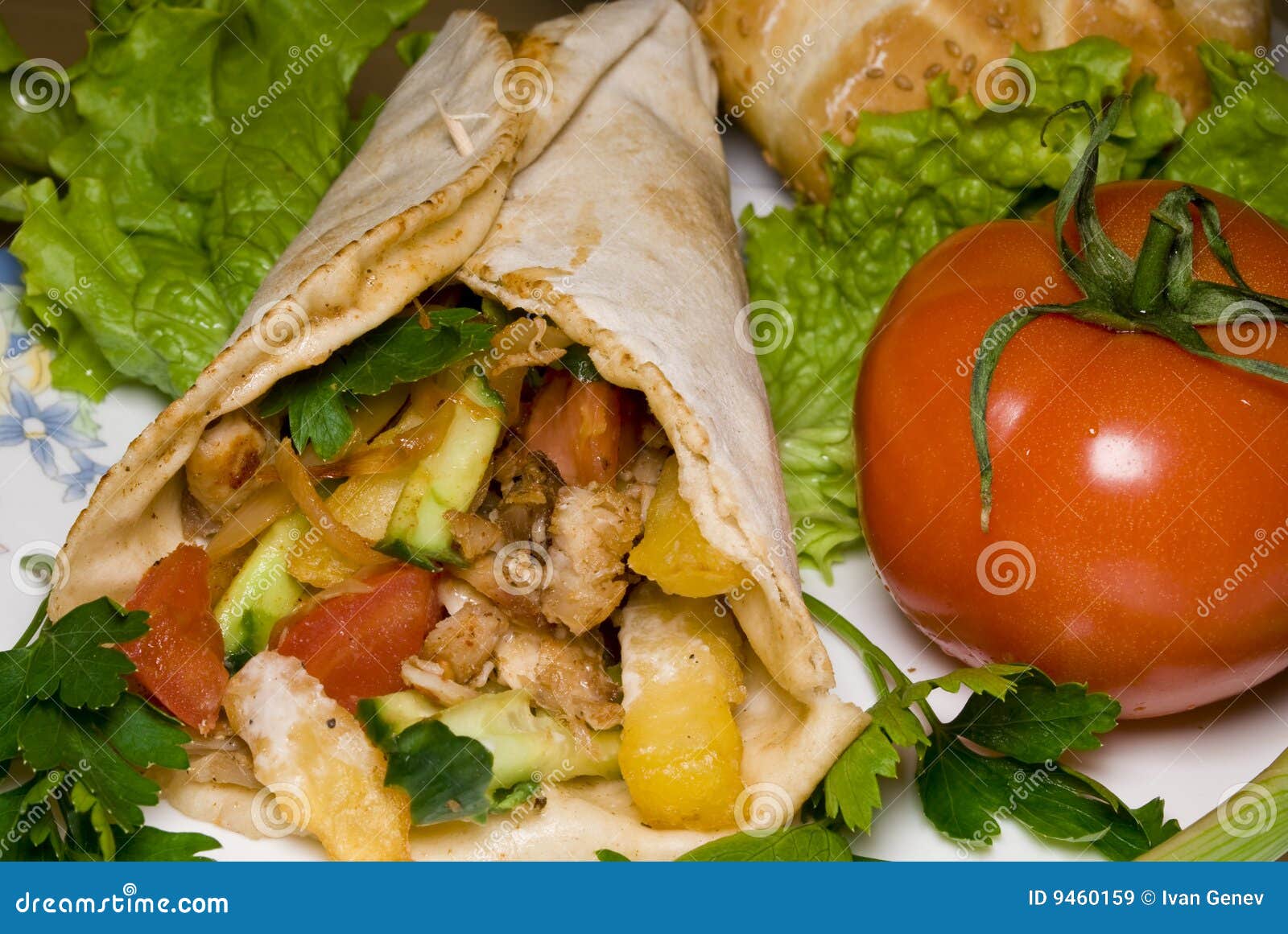 Dyuner kebab stock image. Image of lamb, arabian, dill - 9460159