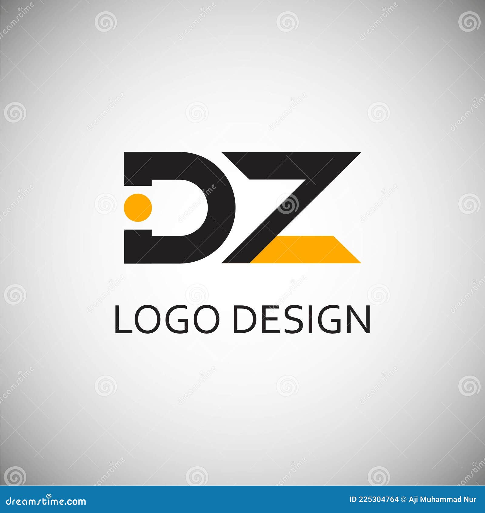 Modern Letter Dz Company Logo Template Stock Vector - Illustration of ...
