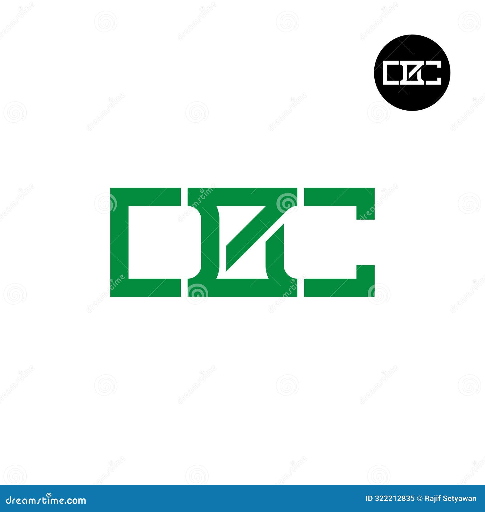 DZC Logo Letter Monogram Design Stock Vector - Illustration of ...