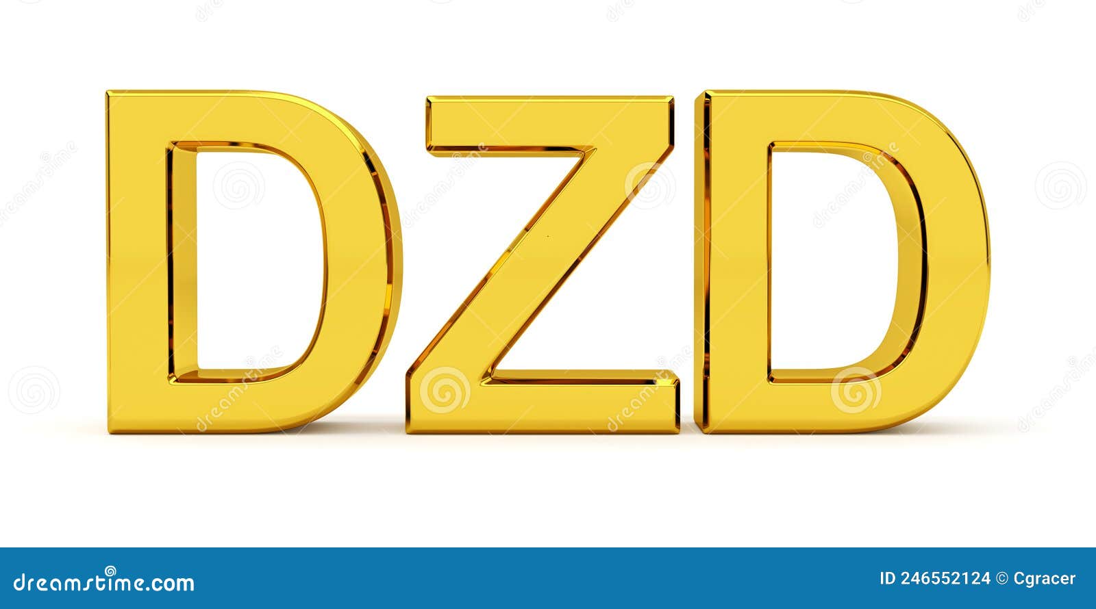 DZD Algerian Dinar Currency Code Stock Illustration - Illustration of ...