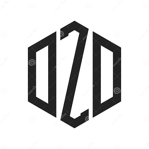 DZD Logo Design. Initial Letter DZD Monogram Logo Using Hexagon Shape ...