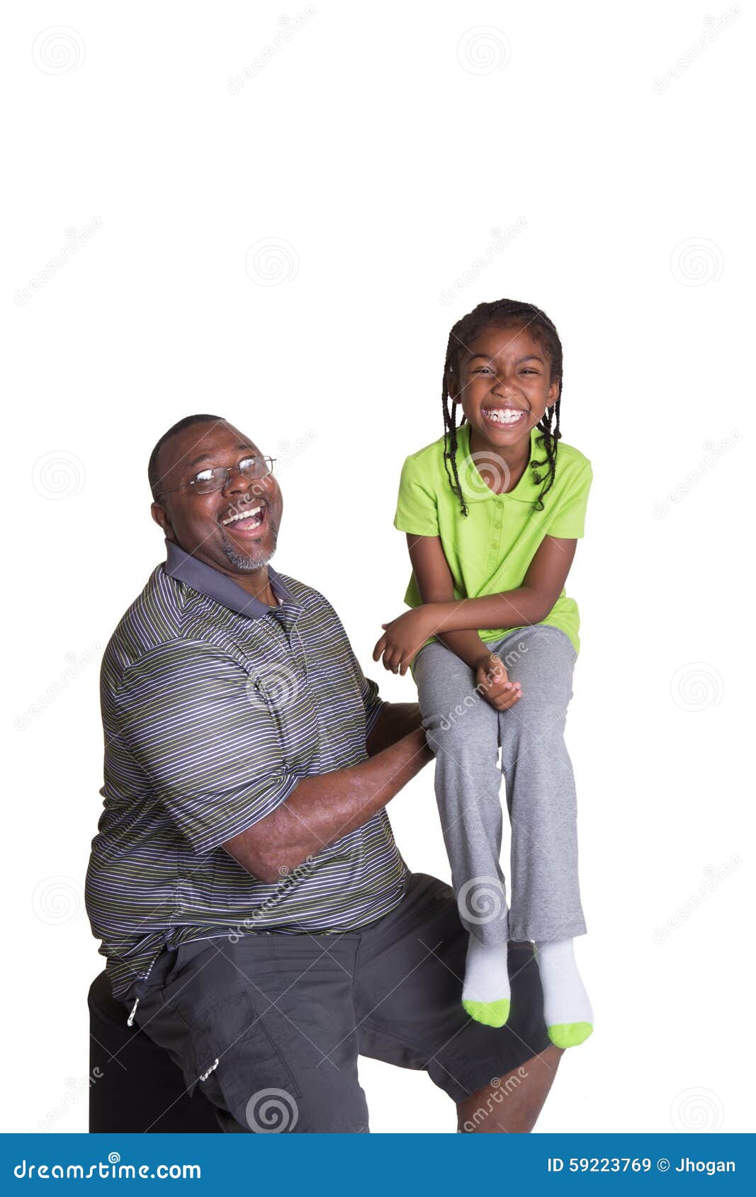 Dziad i jego wnuczka obraz stock. Obraz złożonej z afro - 59223769
