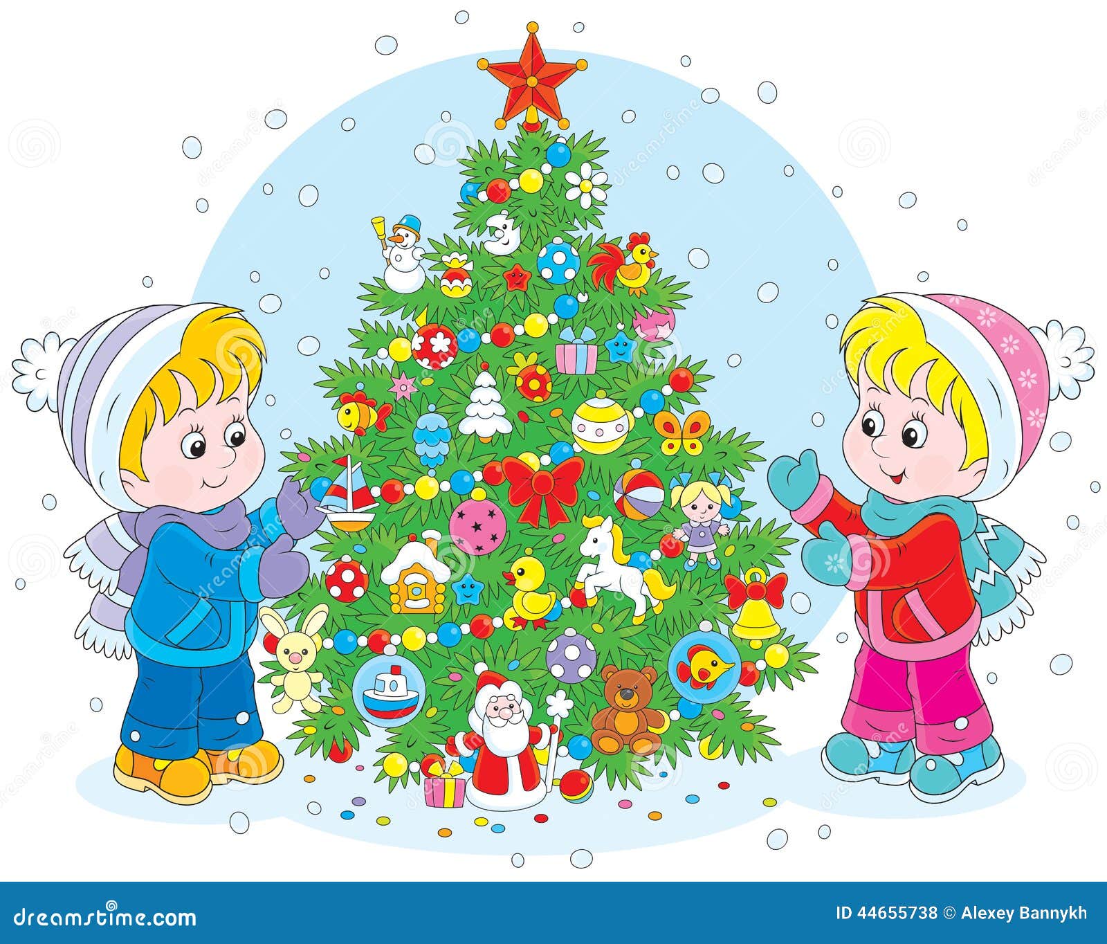 Rysunek Obraz Choinka I Dzieci Rysunek Images