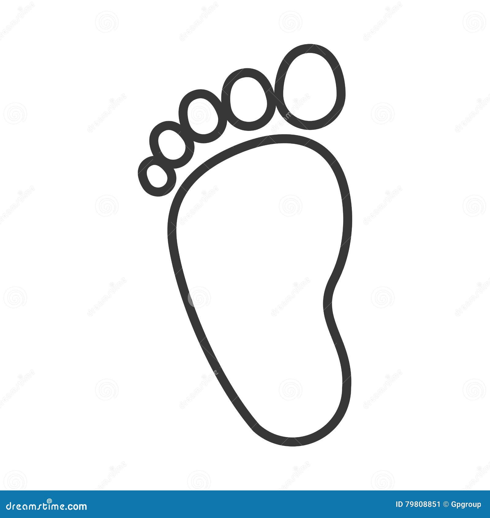 Dziecko Odcisku Stopy Ikona Ilustracja Wektor - Ilustracja złożonej z ...