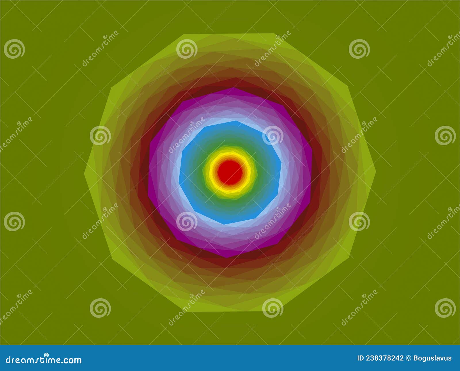 Illustration of a Geometric Figure Resulting from a Series of Regular ...