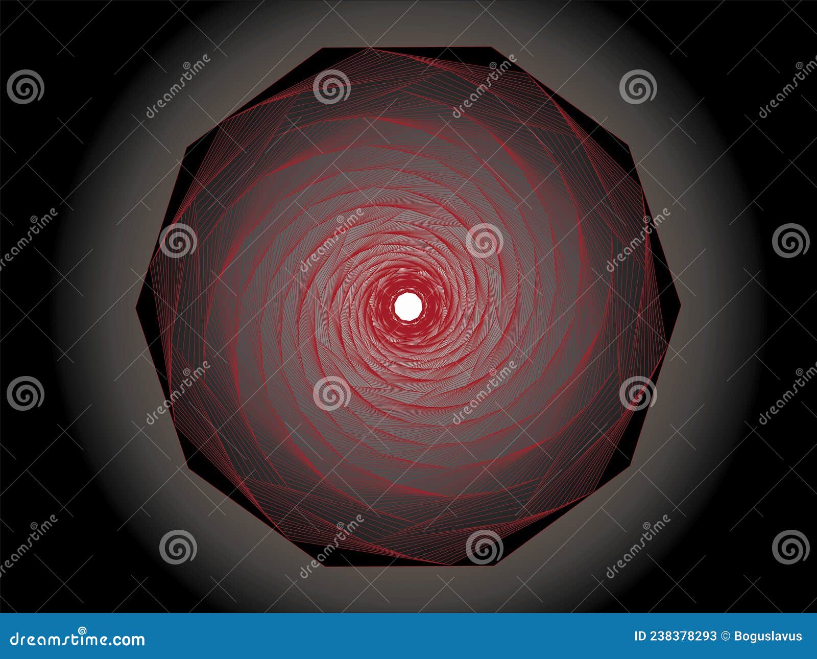 Illustration of a Geometric Figure Resulting from a Series of Regular ...