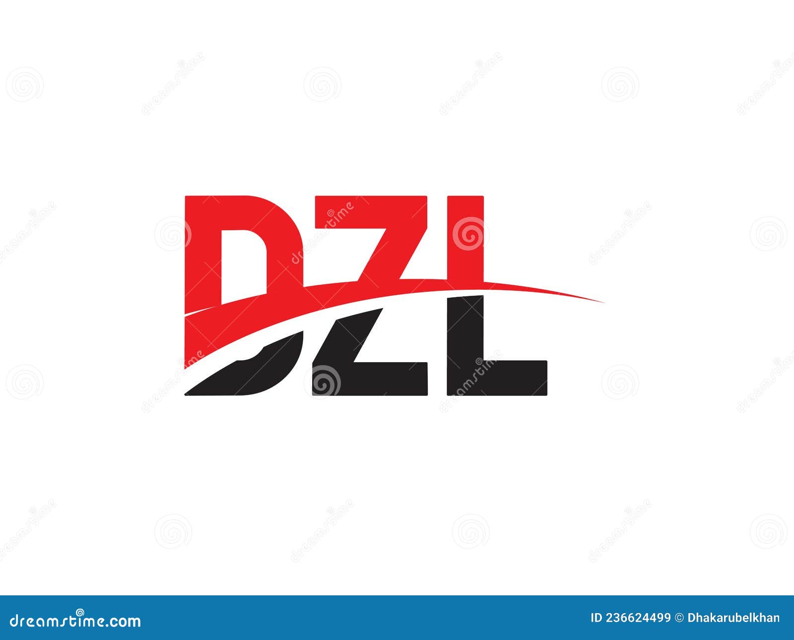 DZL Letter Initial Logo Design Vector Illustration Stock Vector ...