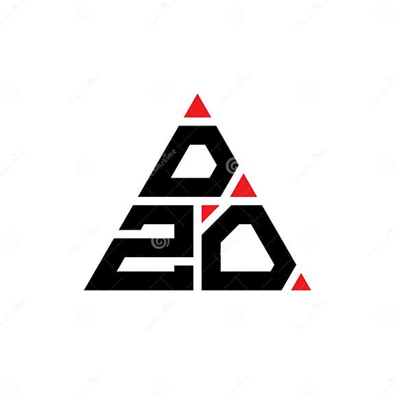 DZO Triangle Letter Logo Design with Triangle Shape. DZO Triangle Logo ...